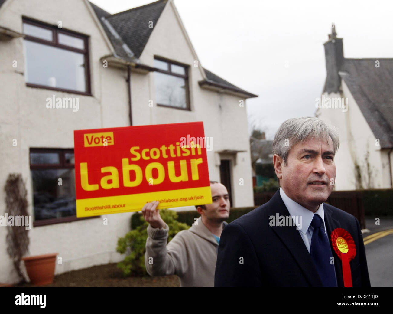 Scottish Labour leader on campaign trail Stock Photo - Alamy