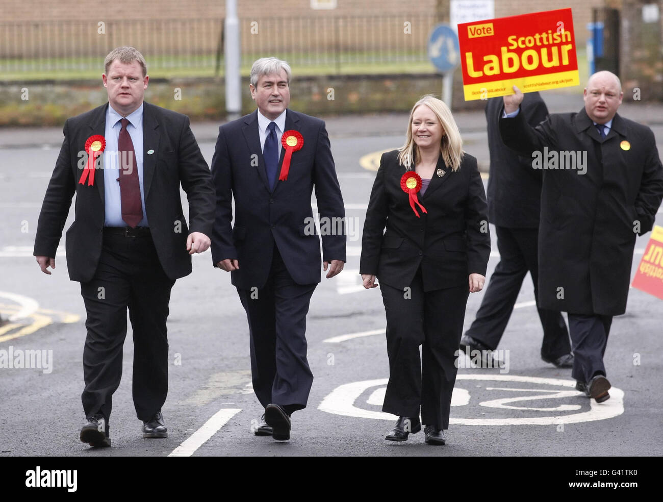 Scottish labour leader on campaign trail hi-res stock photography and ...