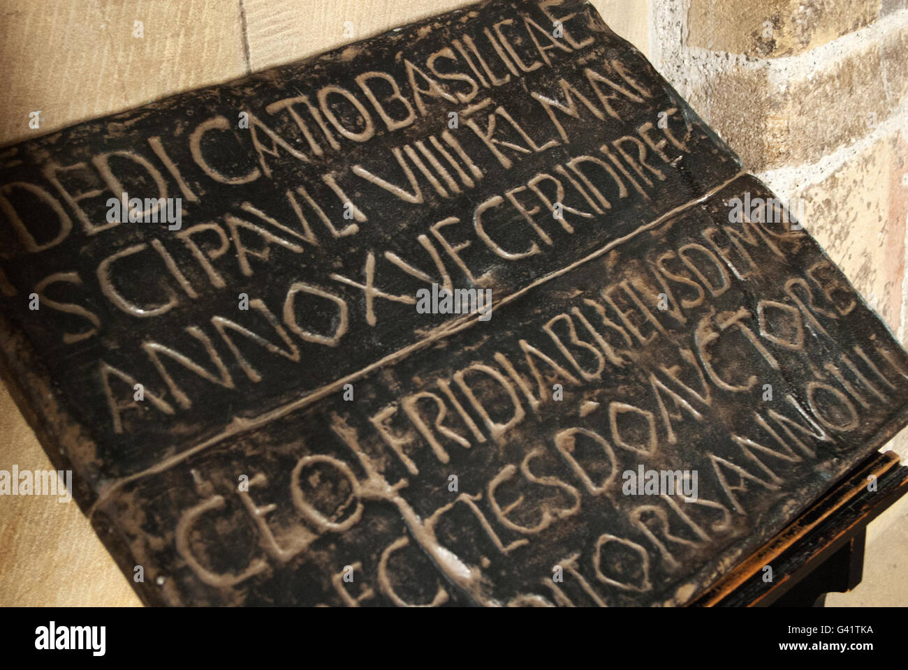 Latin inscription on plaque st hi-res stock photography and images - Alamy