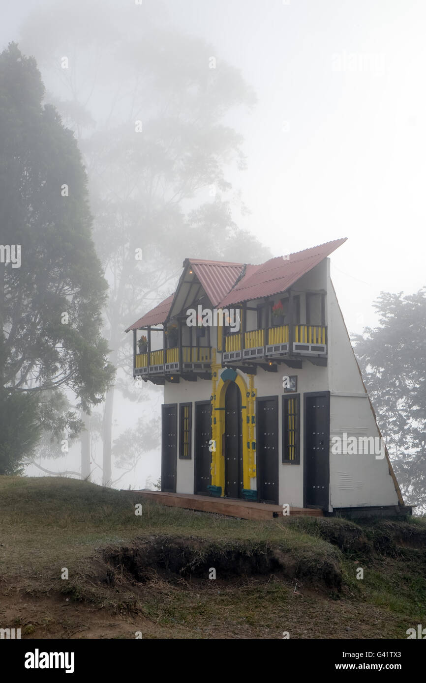 House in the Mist Stock Photo - Alamy