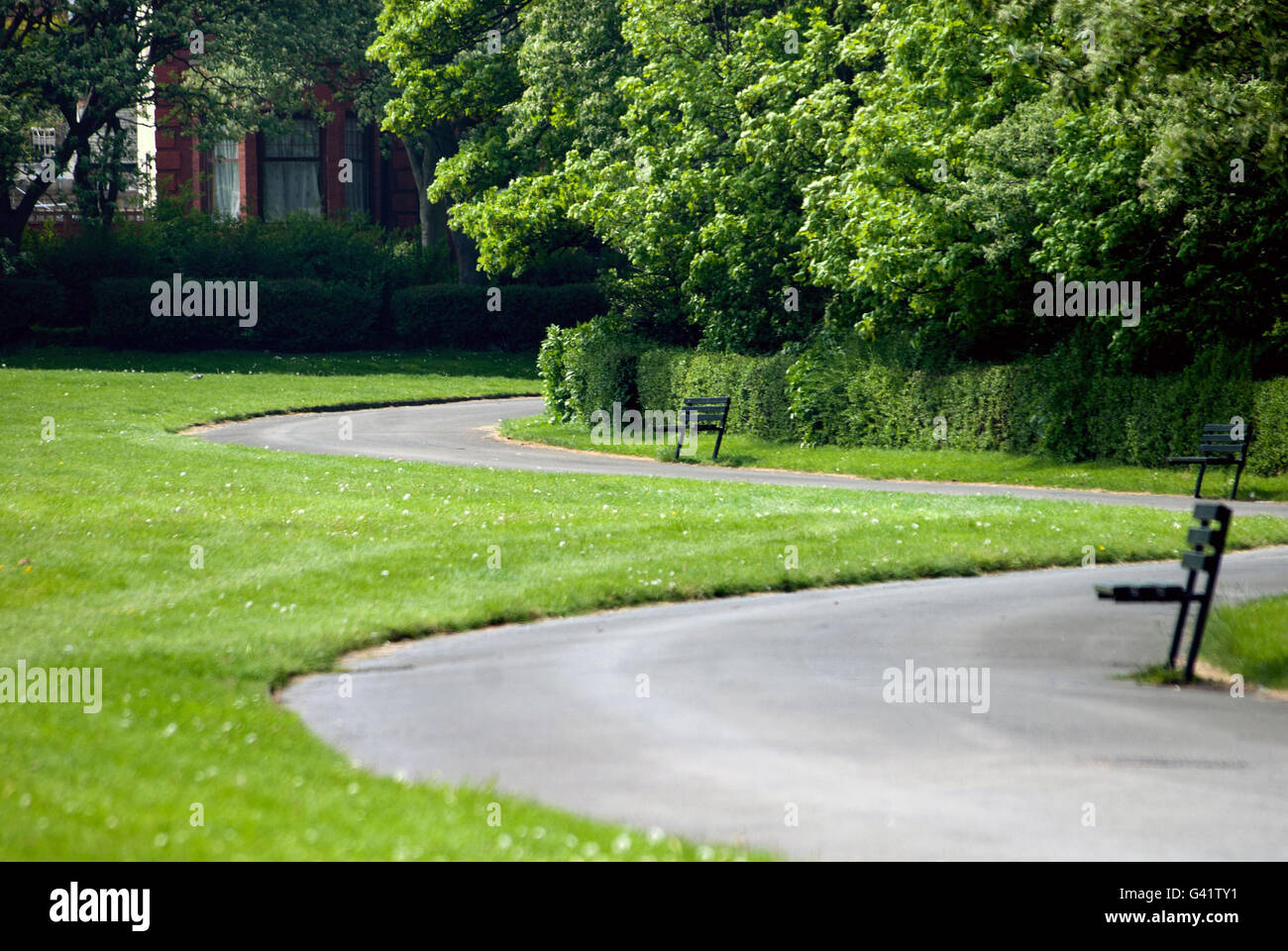 Path leading to Bede's World / Jarrow Hall Stock Photo - Alamy