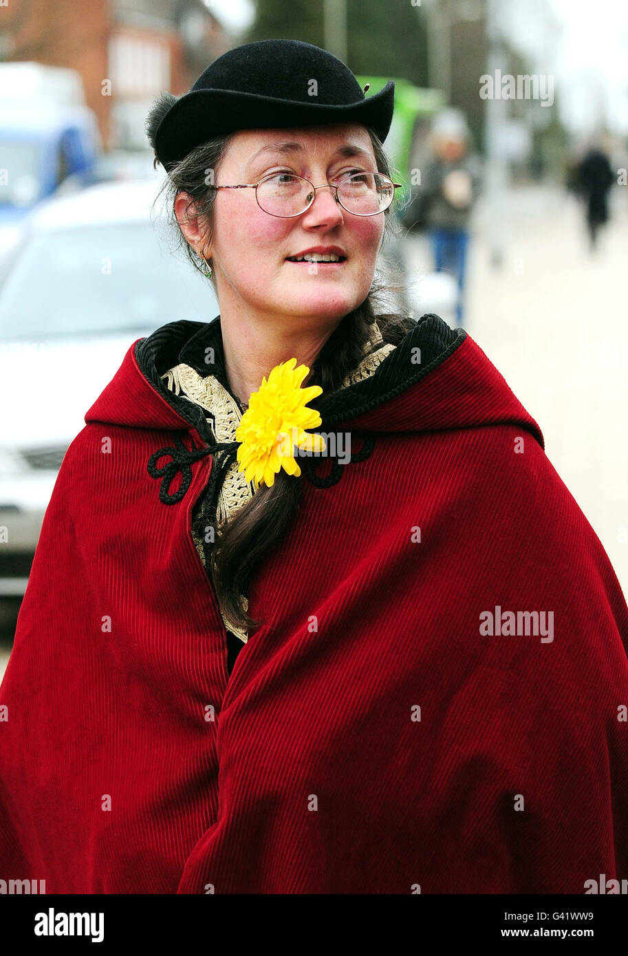 Sharon McCann, wife of Paul Anthony Allen, outside Kettering ...