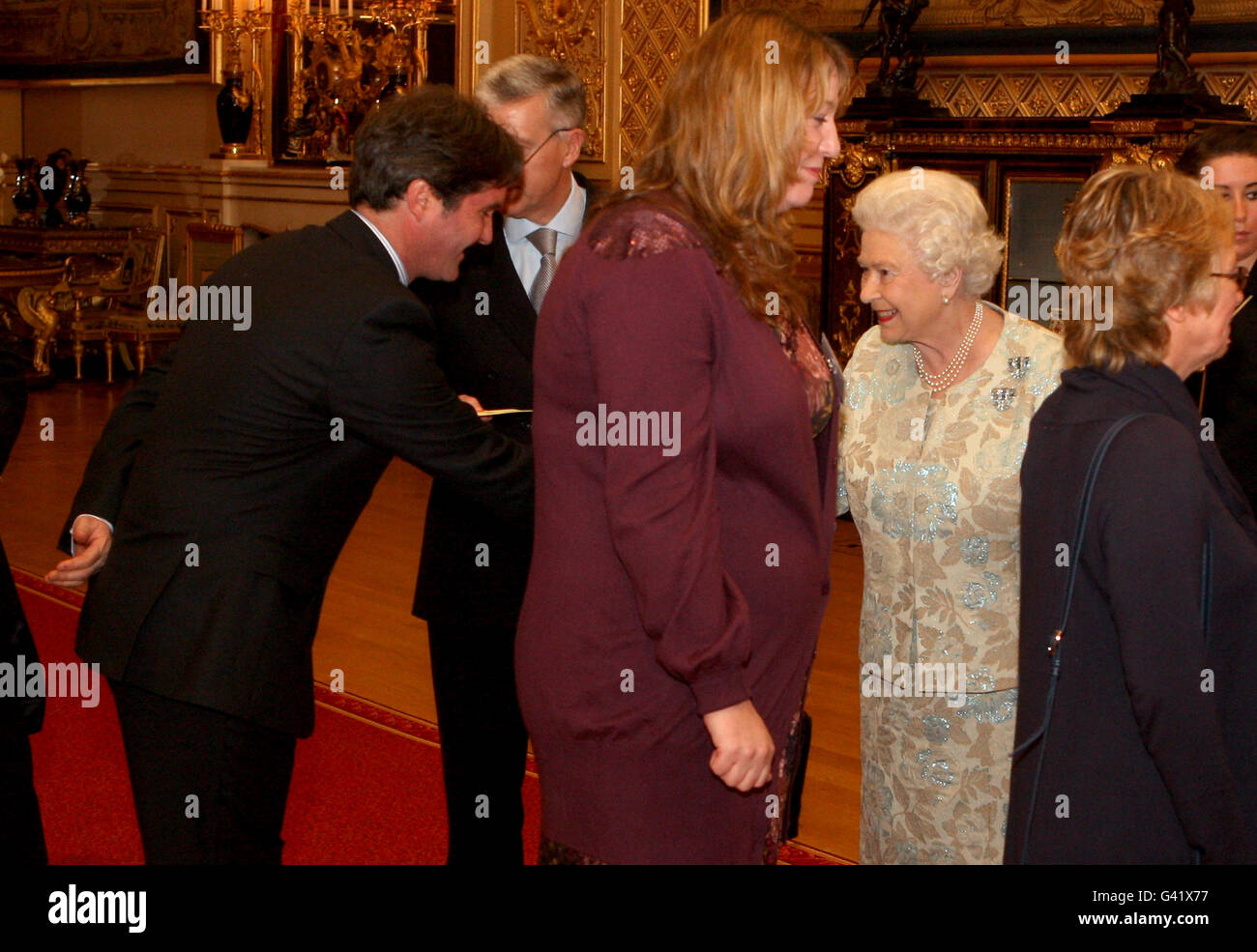 Queen Elizabeth II meets TV chef Mike Robinson at the Rural Communities ...