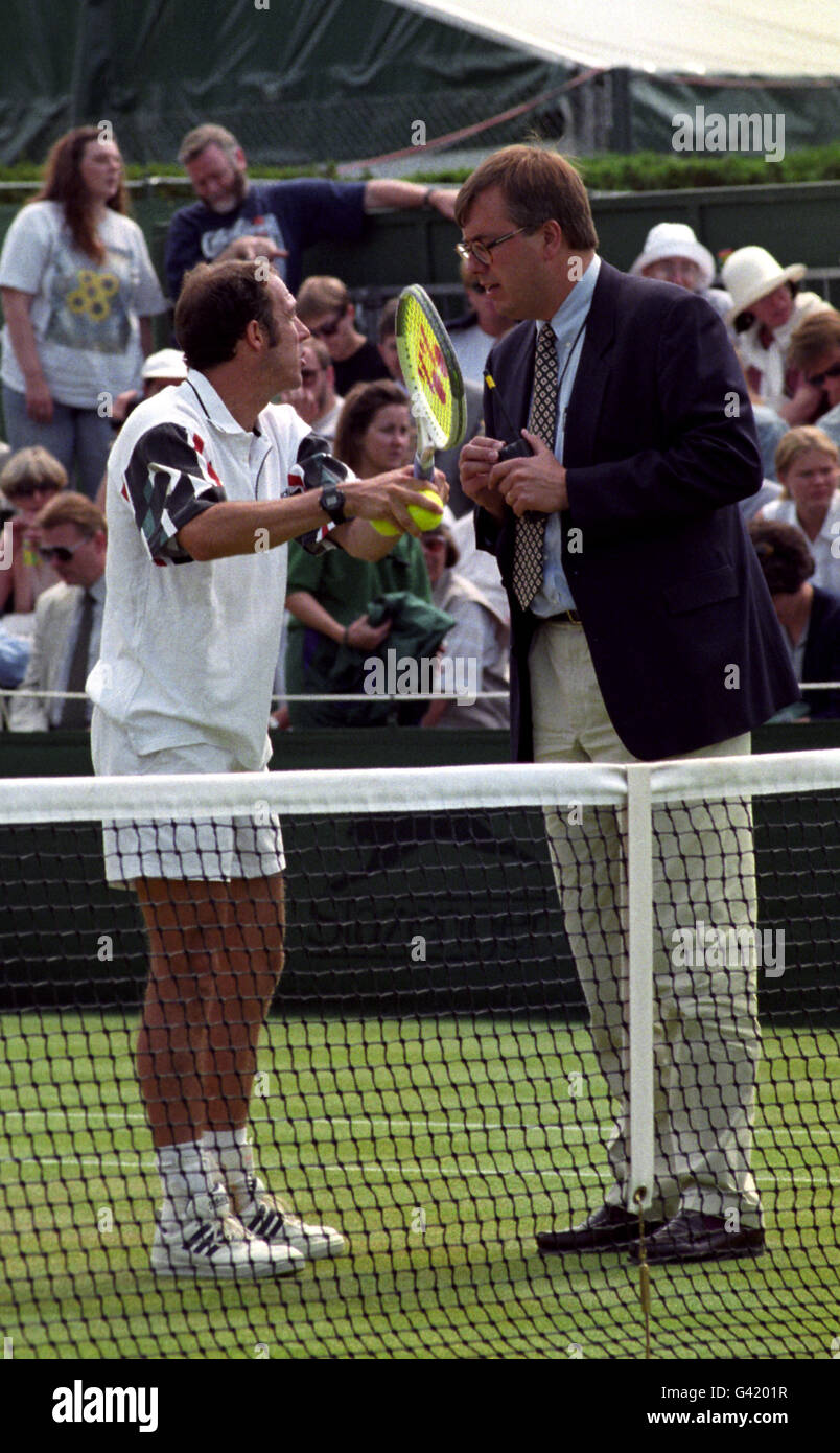 Barred competing wimbledon in 1996 see pa story tennis tarango hi-res ...