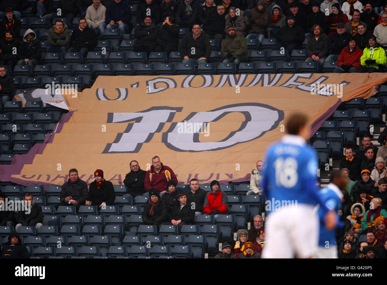 Motherwell Fans In The Stands High Resolution Stock Photography and ...