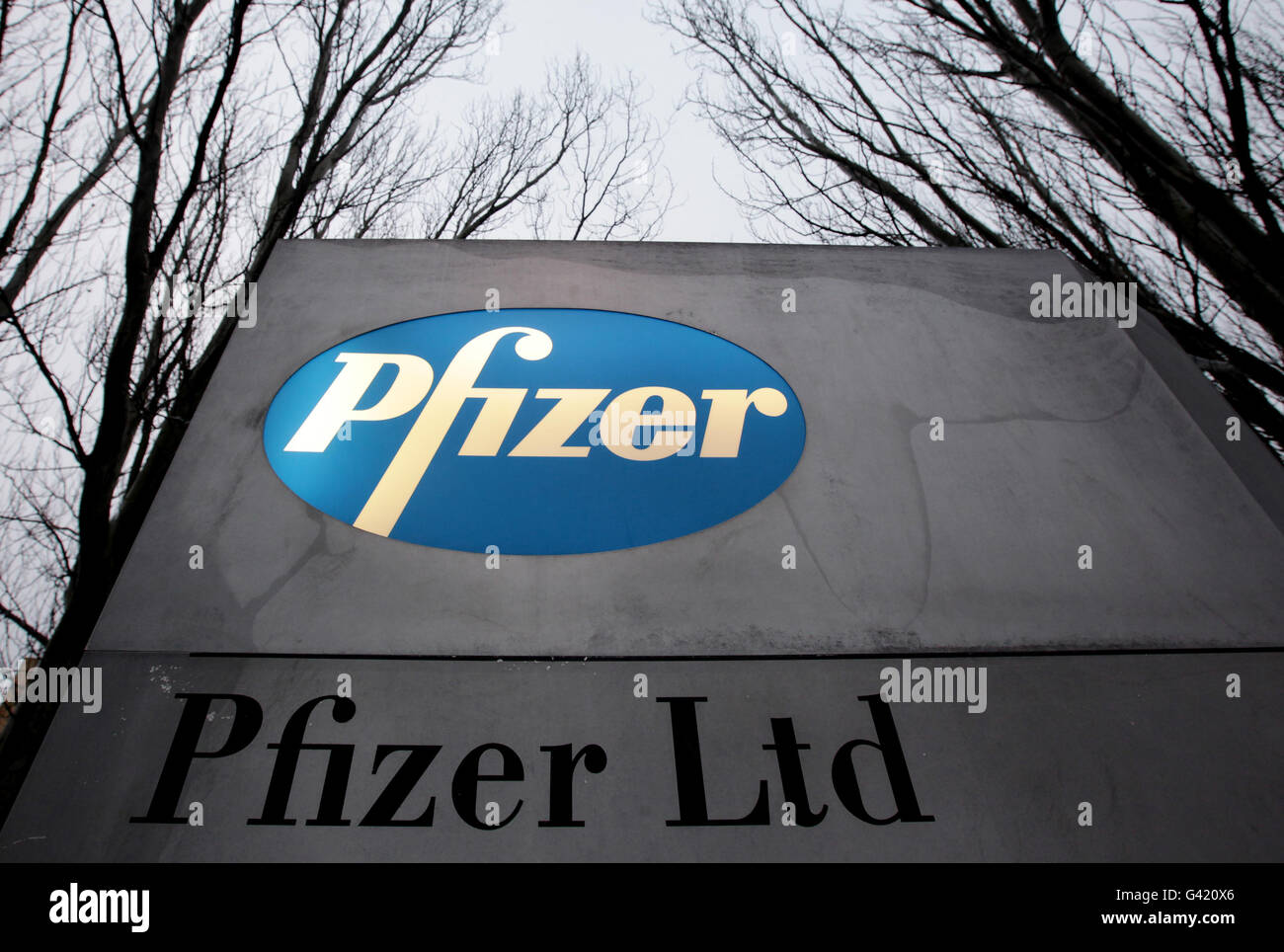 A general view of the Pfizer site in Sandwich, Kent, after the company ...