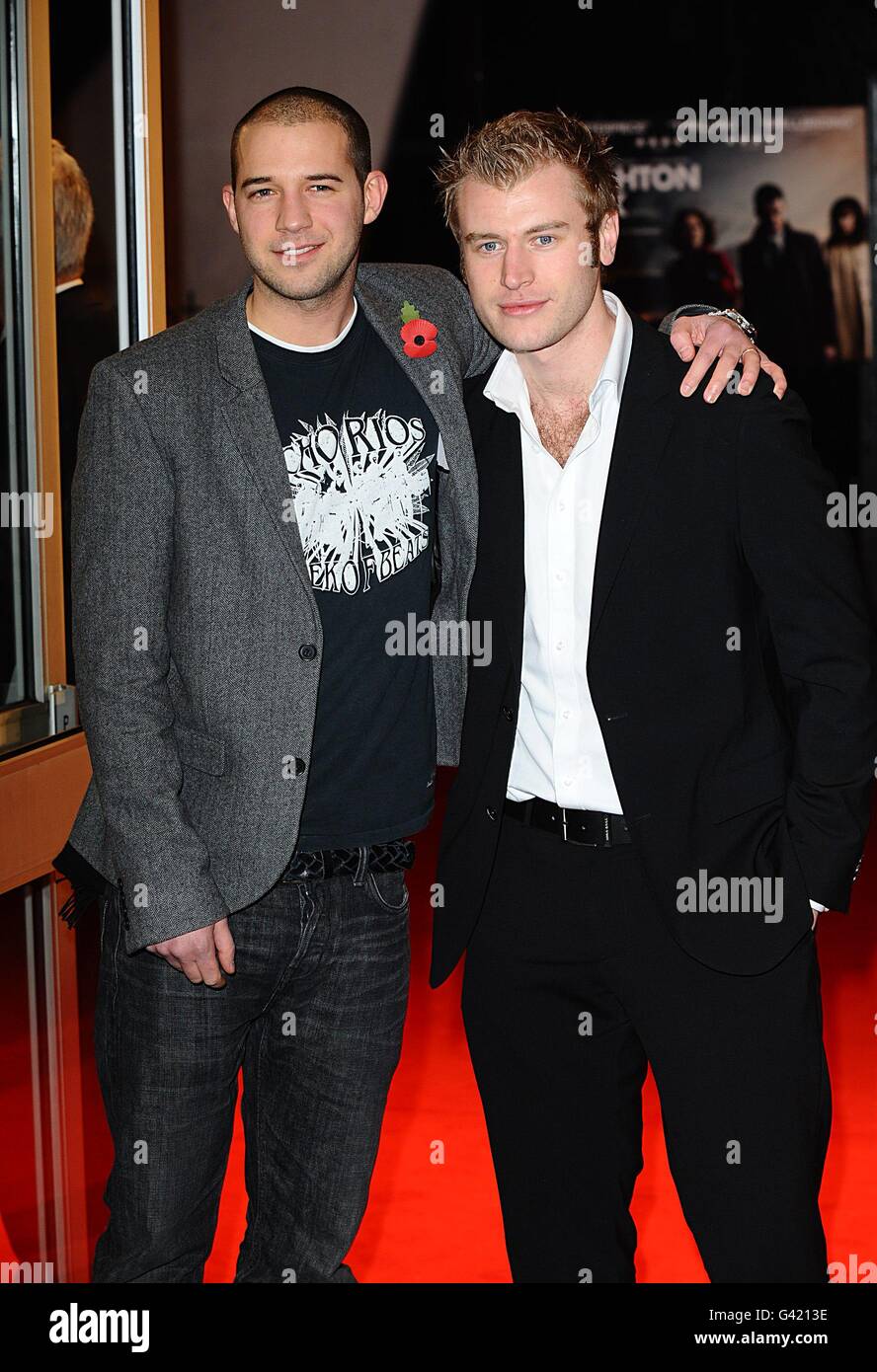 Jamie Lester and Chris Bates arriving for the European premiere of ...