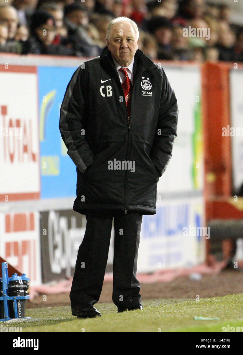 Aberdeen's manager Craig Brown during the Clydesdale Bank Scottish ...