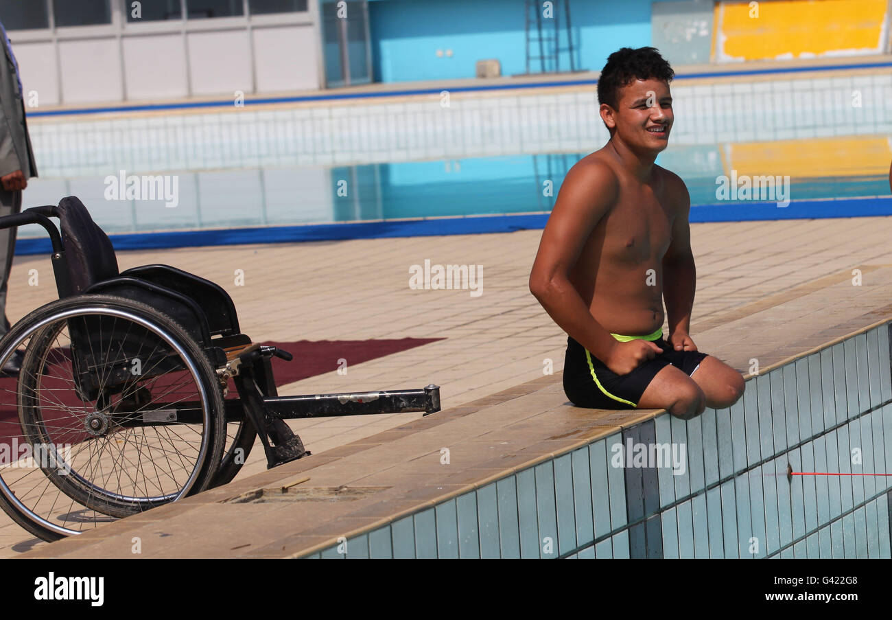 Kathmandu, Nepal. 17th June, 2016. A boy prepares to compete in the 4th ...
