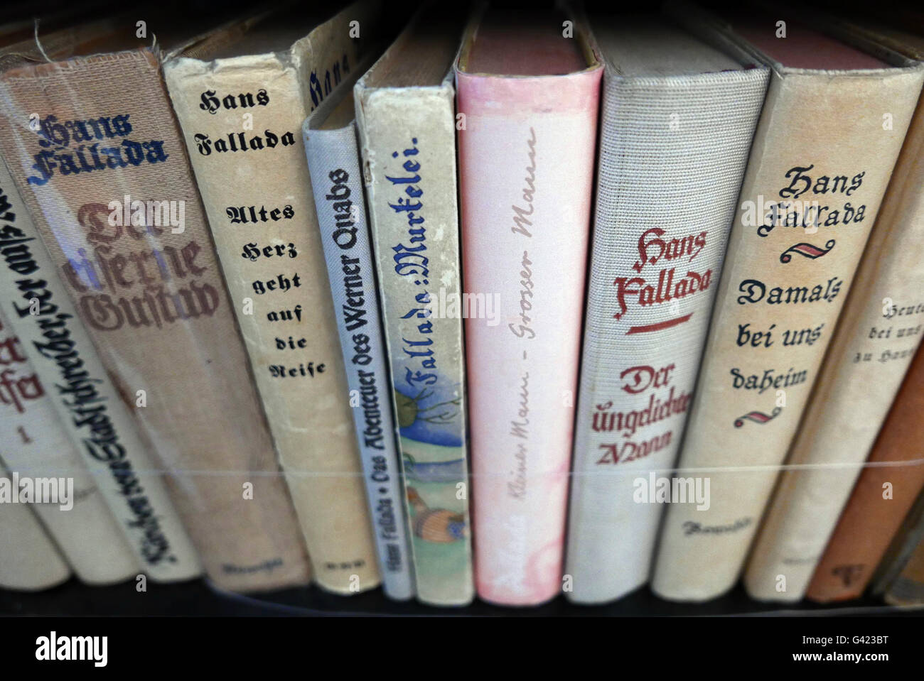 Carwitz, Germany. 9th June, 2016. Books of author Hans Fallada (1893 ...
