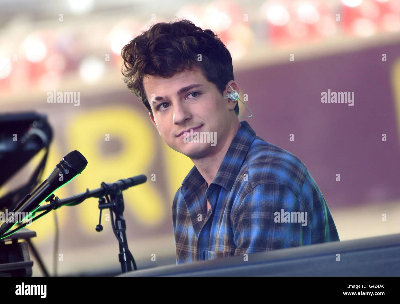 New York, NY, USA. 17th June, 2016. Charlie Puth on stage for NBC Today ...
