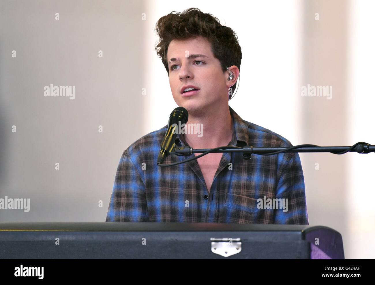 New York, NY, USA. 17th June, 2016. Charlie Puth on stage for NBC Today ...