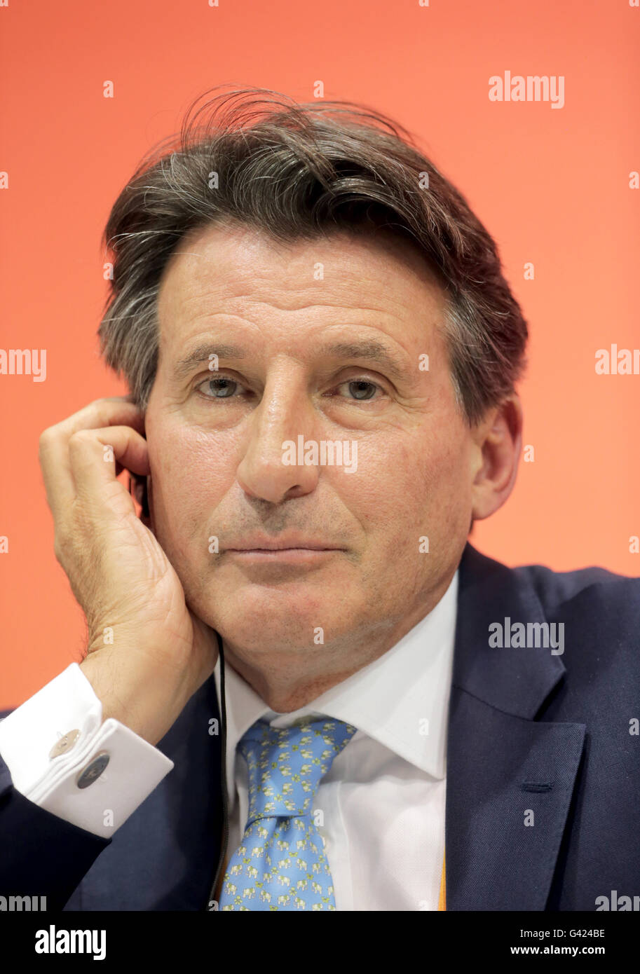 Sebastian Coe , newly elected president of the IAAF (International ...