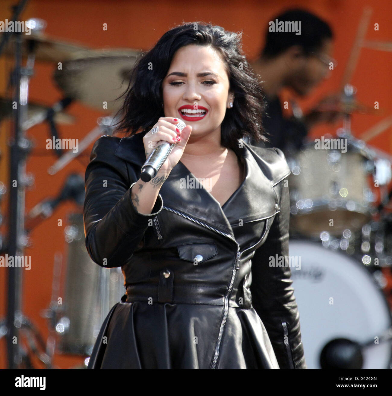New York, New York, USA. 17th June, 2016. Singer DEMI LOVATO performs ...