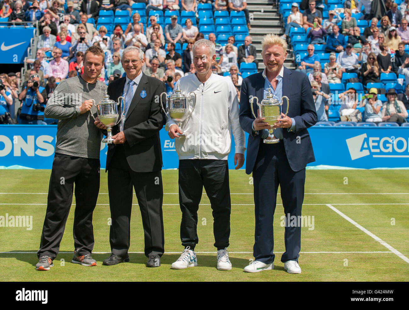 Boris becker grass court tennis hi-res stock photography and images - Alamy