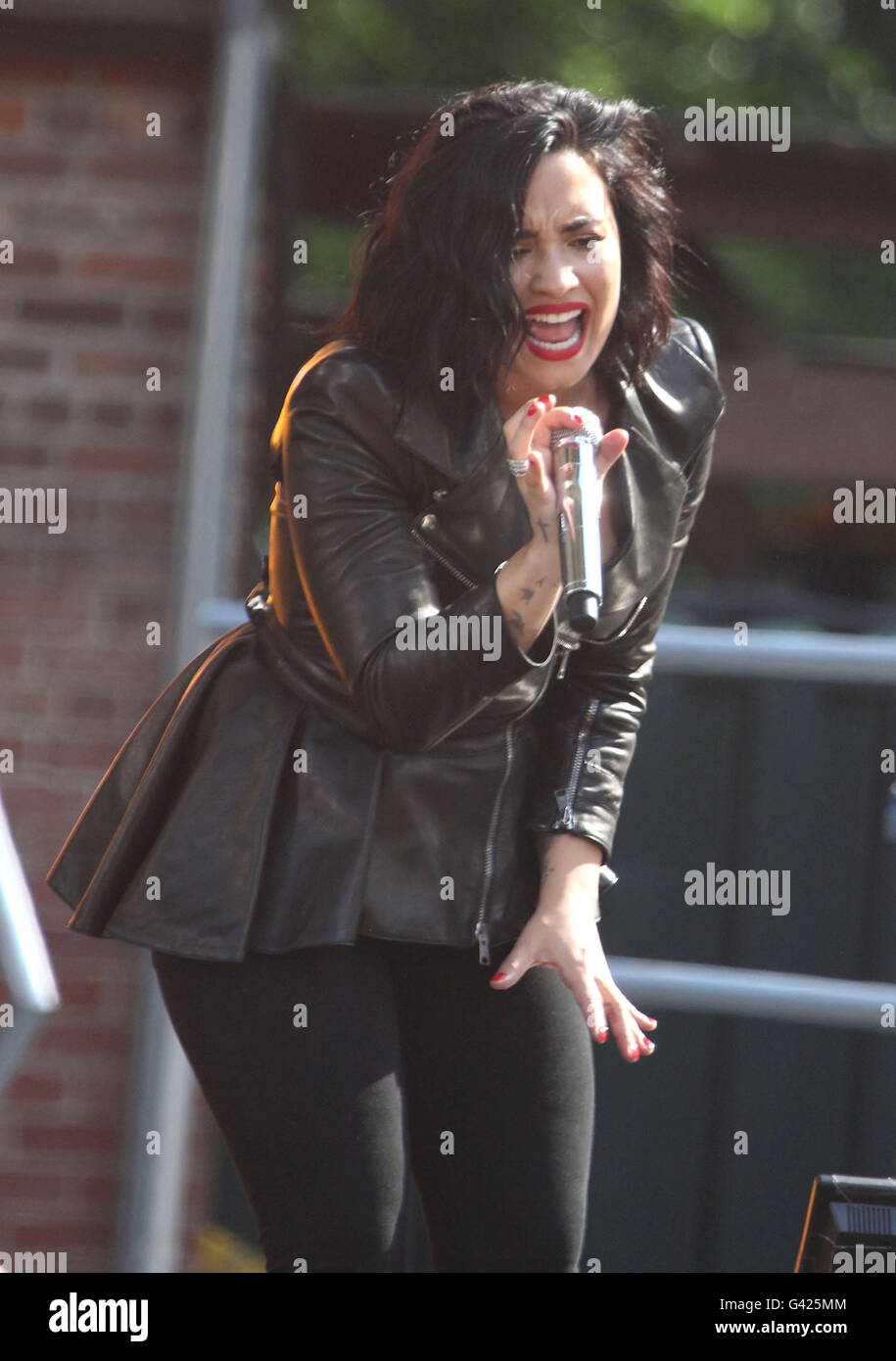 New York, New York, USA. 17th June, 2016. Singer DEMI LOVATO performs ...