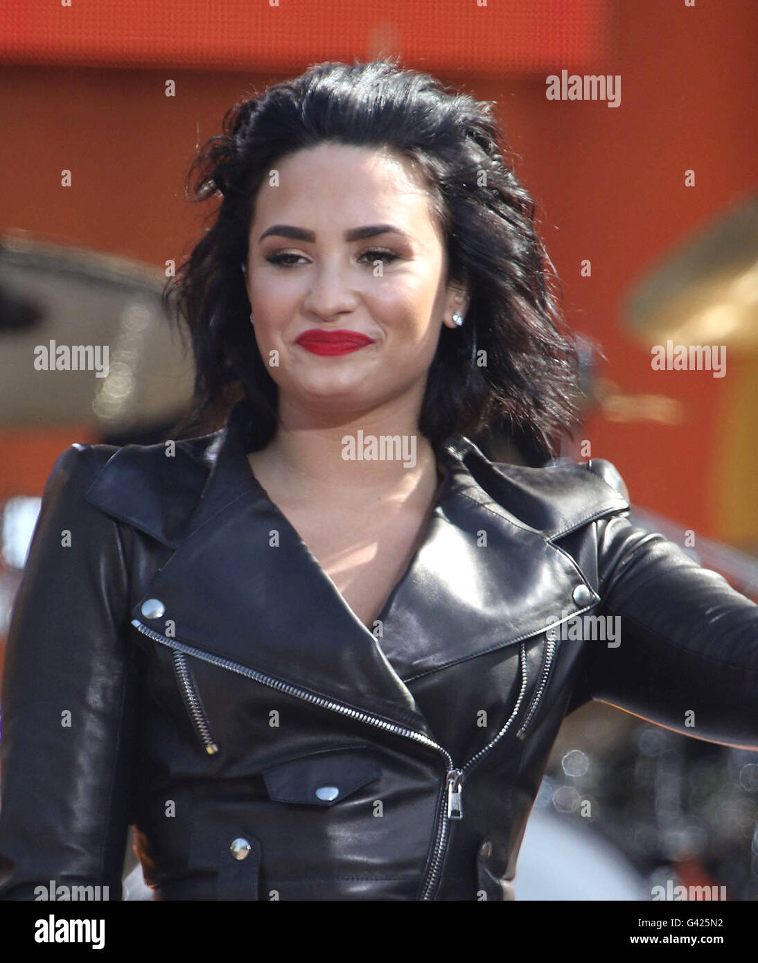 New York, New York, USA. 17th June, 2016. Singer DEMI LOVATO performs ...