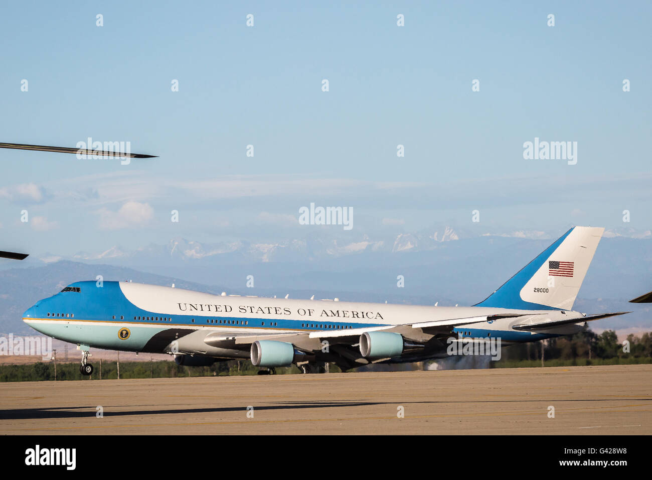 Atwater, California, USA. 17th June, 2016. June 17, 2016.Air Force One ...