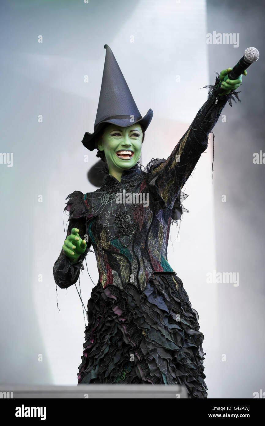 Trafalgar Square London, UK. 18th June, 2016. Wicked on stage at West ...