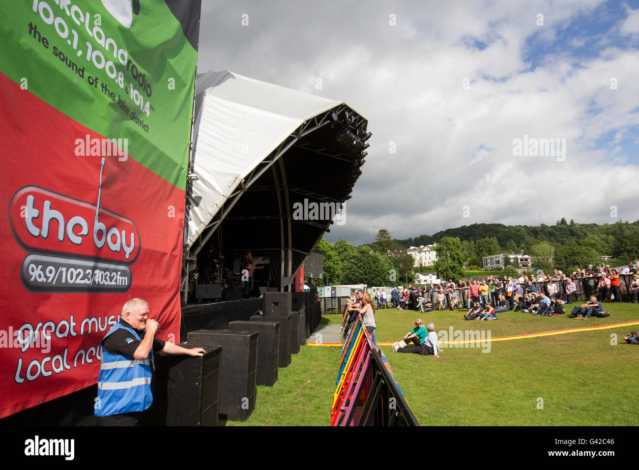 Windermere, Cumbria, UK. 18th June, 2016.Charity gig the Glebe on the ...