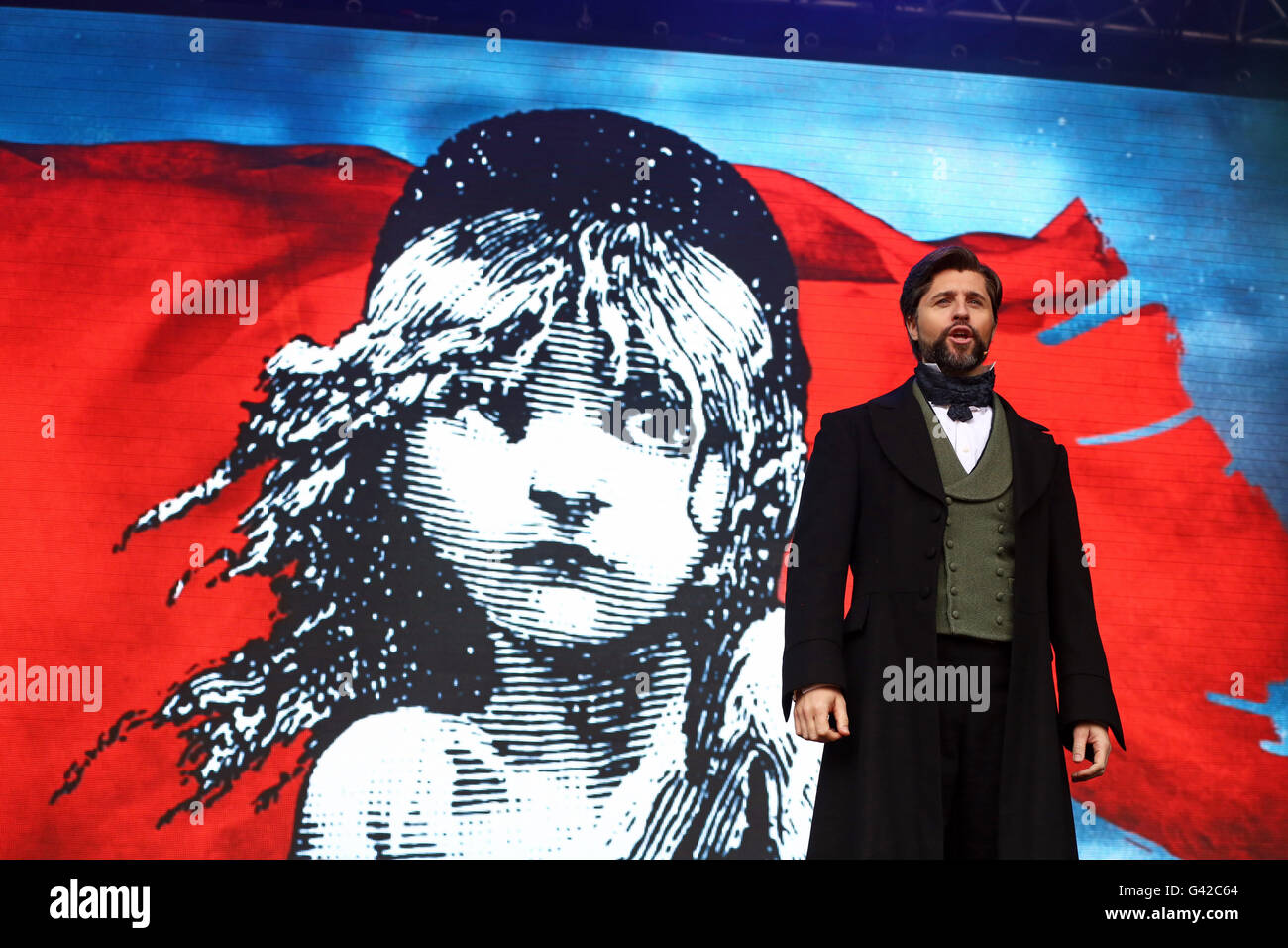 London, UK. 18th June, 2016. Peter Lockyer as Jean Valjon performing in ...