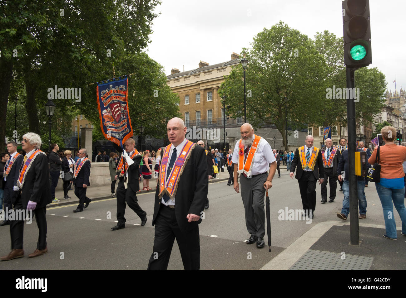Protestant flags and banners hi-res stock photography and images - Alamy