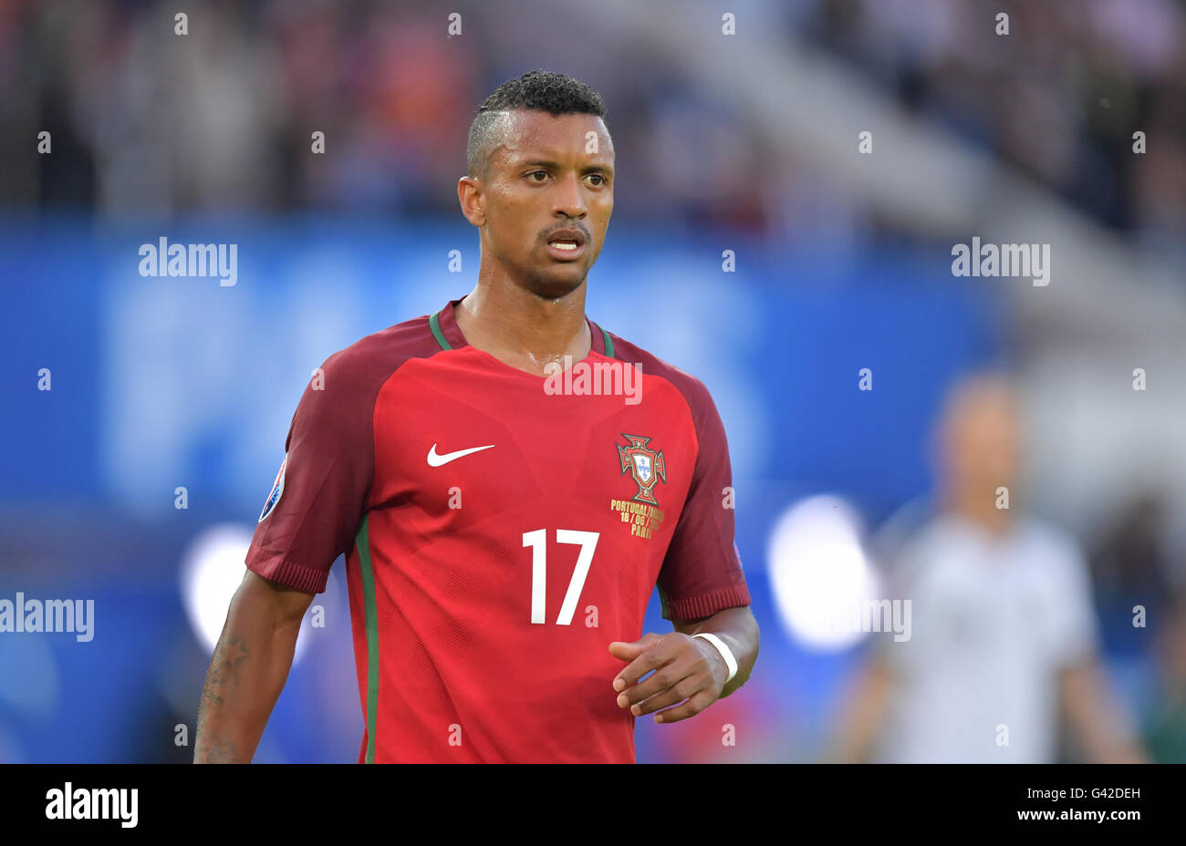 Paris, France. 18th June, 2016. Nani of Portugal reacts during the UEFA ...