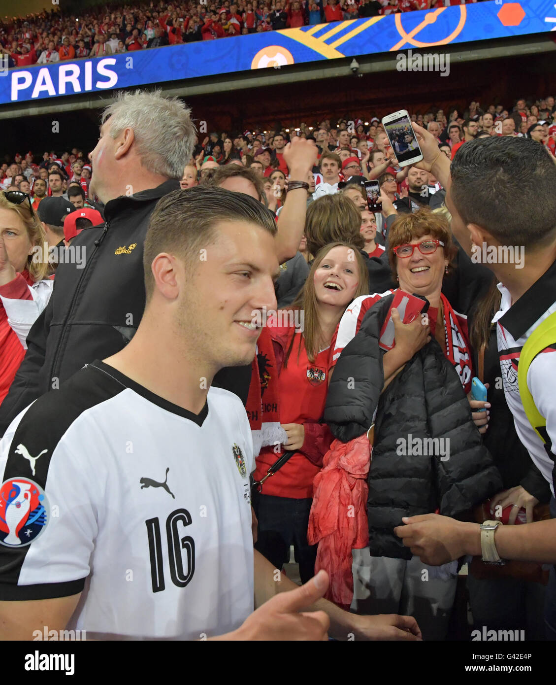 Paris, France. 18th June, 2016. Kevin Wimmer of Austria poses for a ...