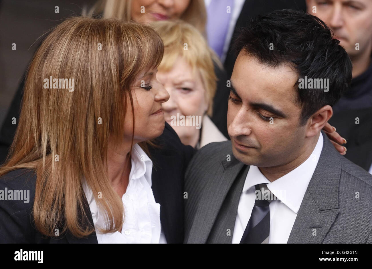 Gail Sheridan and Lawyer Aamer Anwar outside Glasgow High Court ...