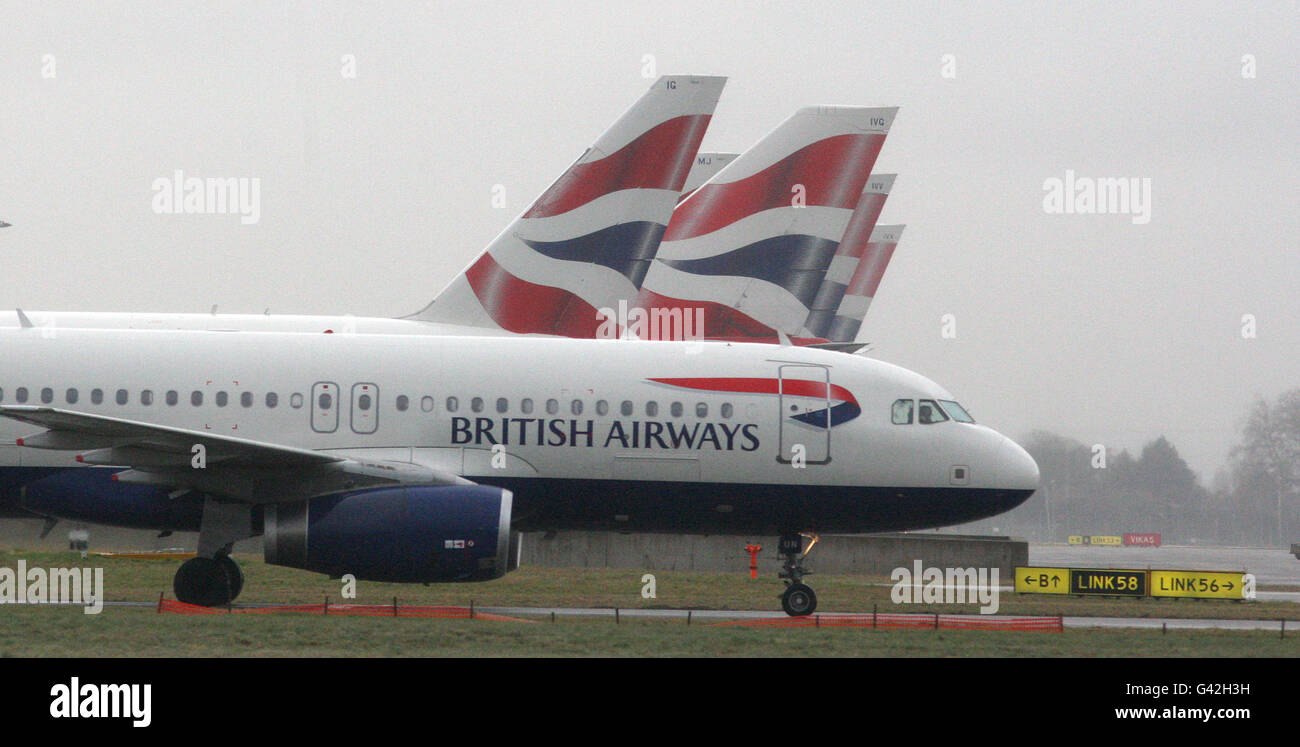 British airways planes on tarmac heathrow airport hi-res stock ...
