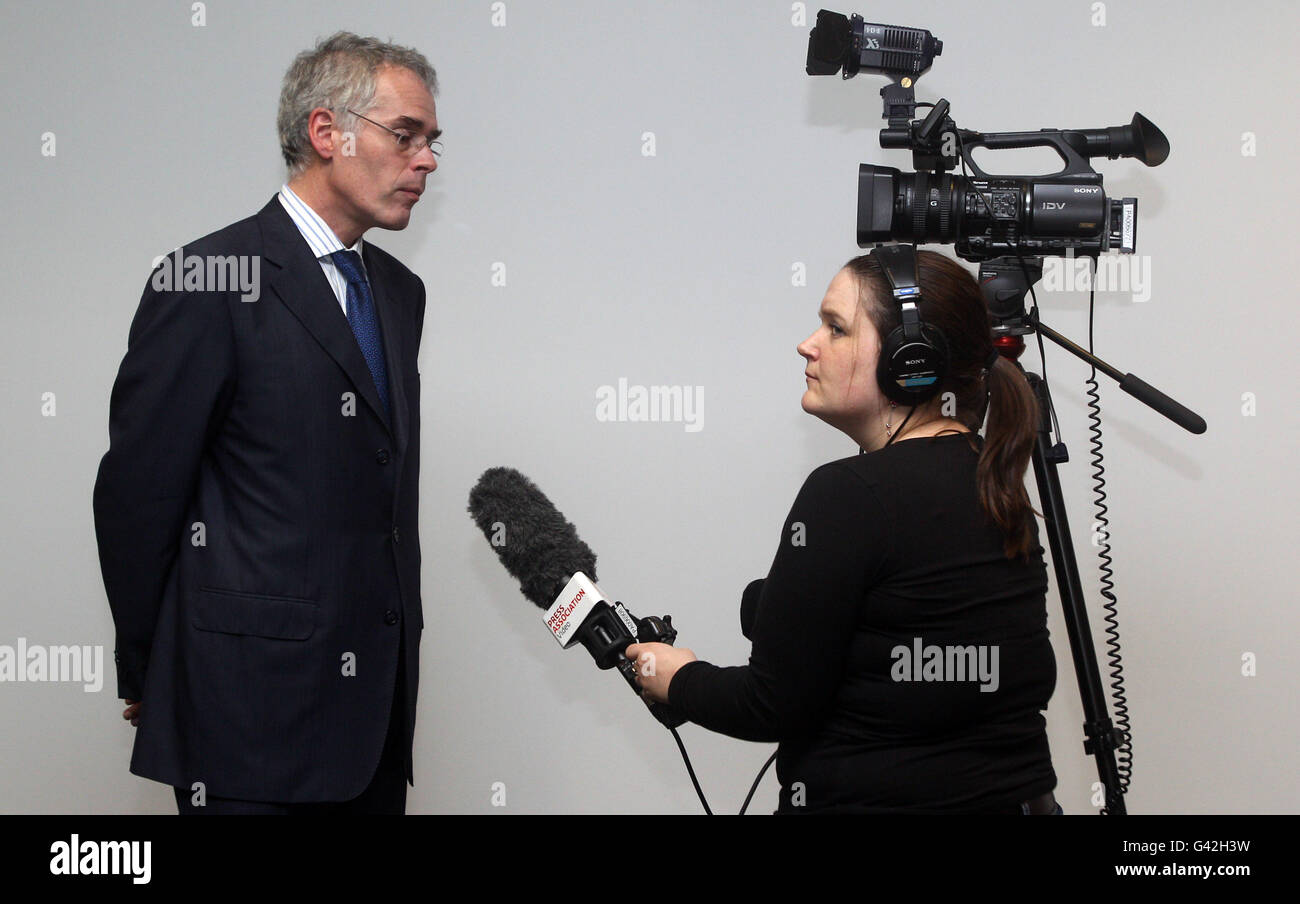 Peter Horrocks, Director of BBC Global News is interviewed by Press ...
