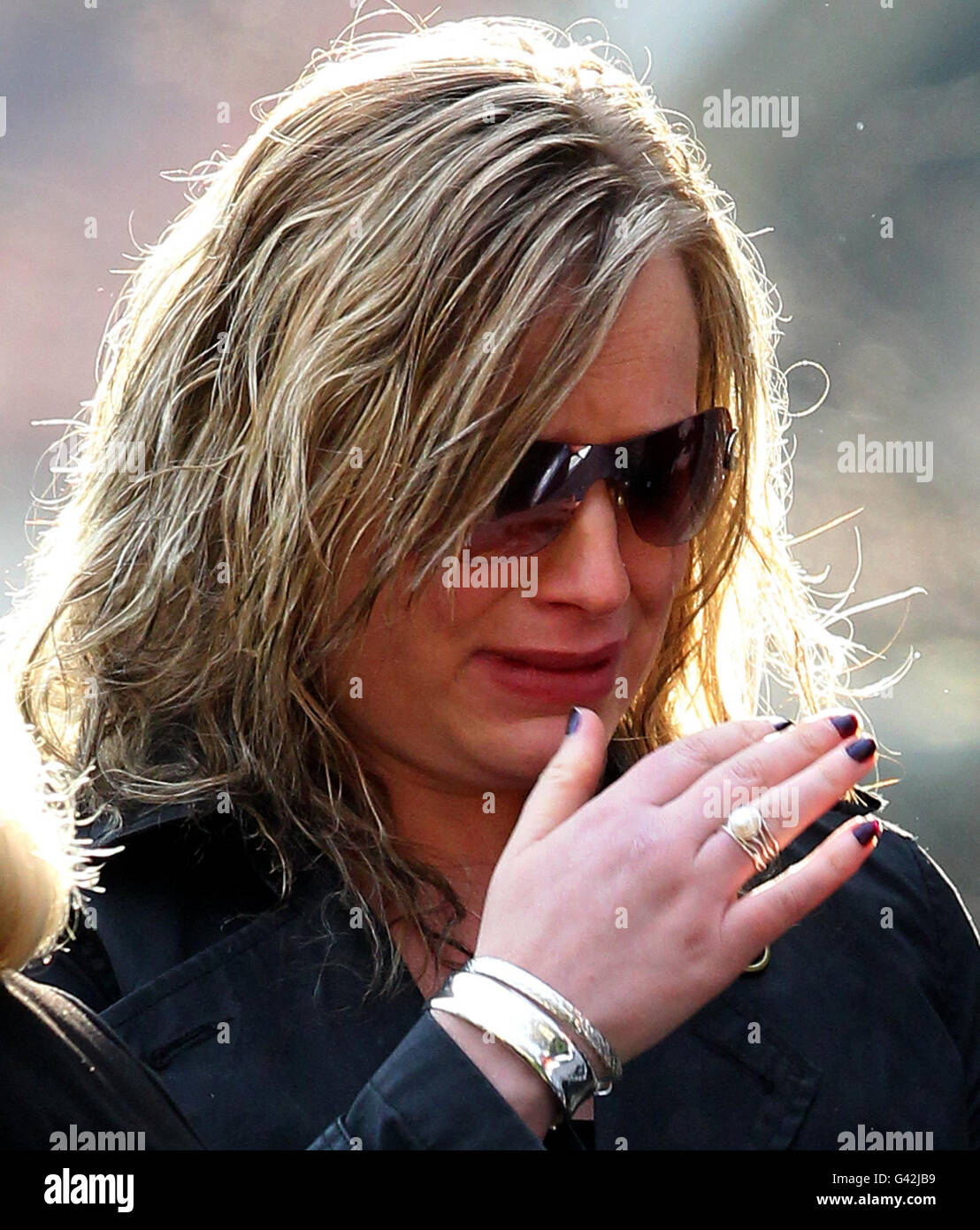 Fiancee Amanda Shields after a Thanksgiving service for Malcolm ...
