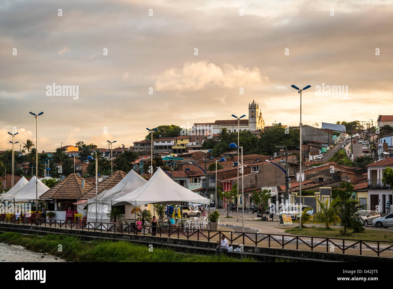 View of the town with the church Nossa Senhora da Conceição, Marechal ...