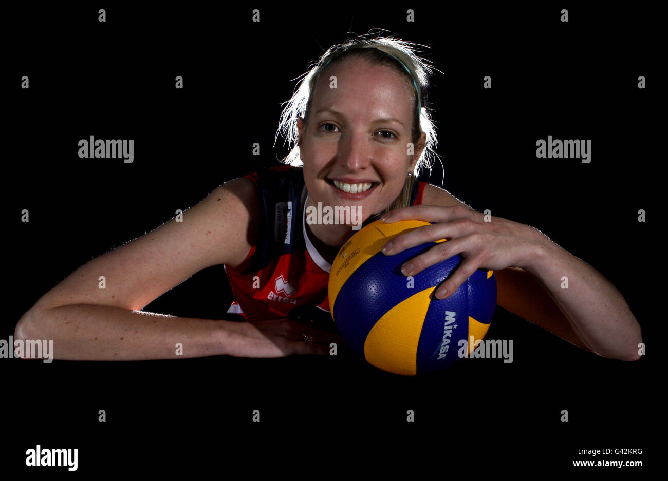 Great Britain's Volleyball player Rachel Laybourne during a photocall ...