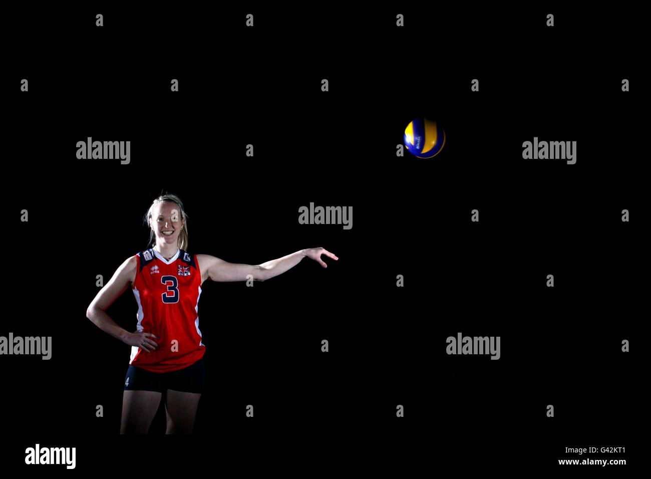 Great Britain's Volleyball player Rachel Laybourne during a photocall ...