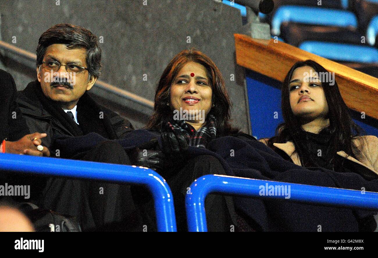 Blackburn rovers co owner anuradha desai center in the stands hi-res ...
