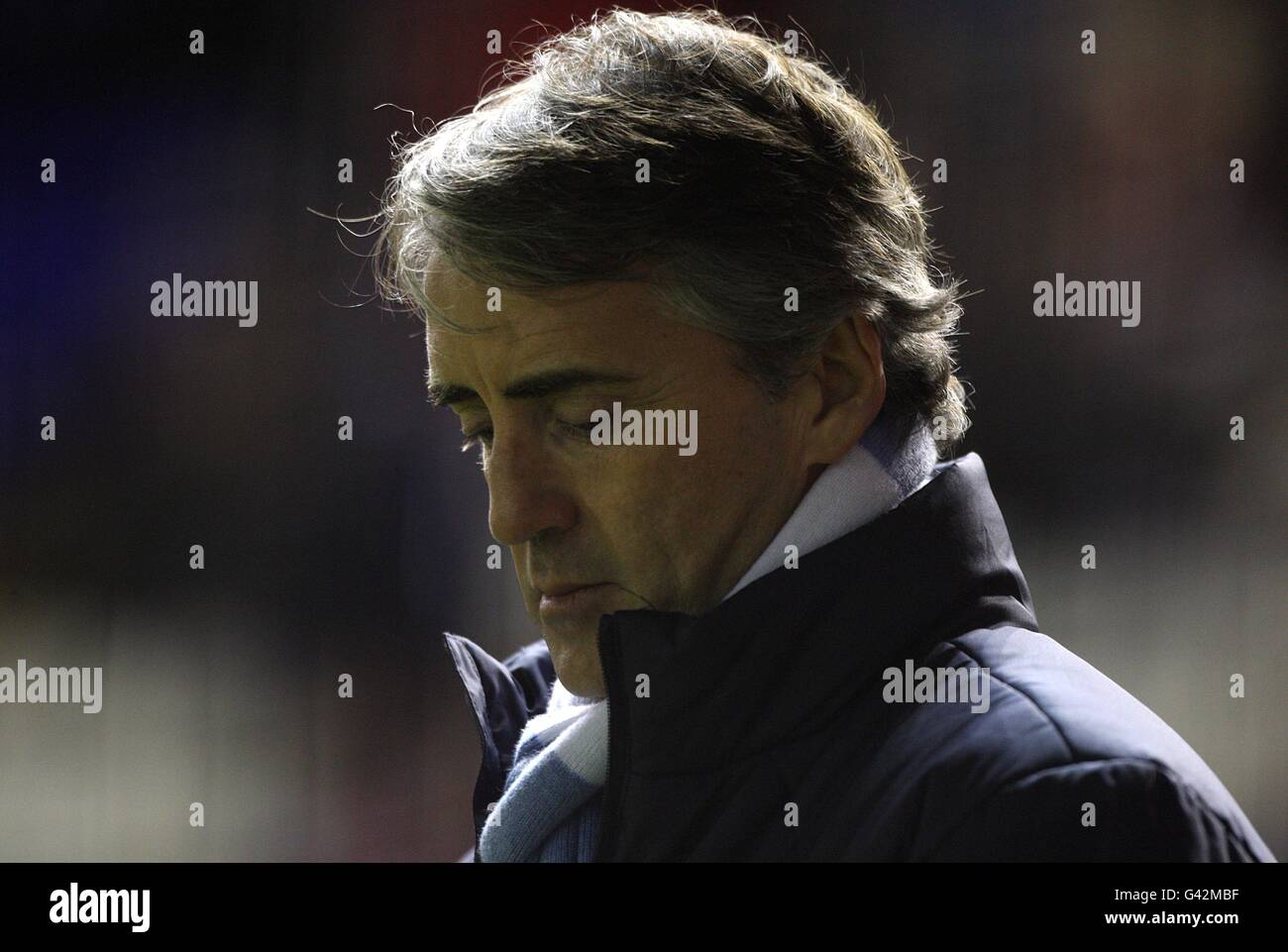 Roberto mancini manchester city manager hi-res stock photography and ...