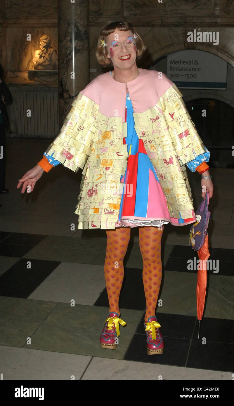 Grayson Perry arrives at the London College of Fashion's MA Graduate ...