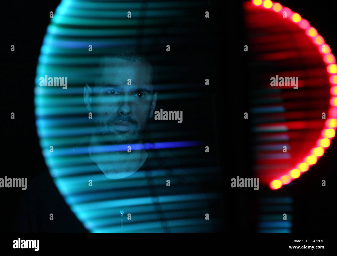 Alex posada with his installation hi-res stock photography and images ...