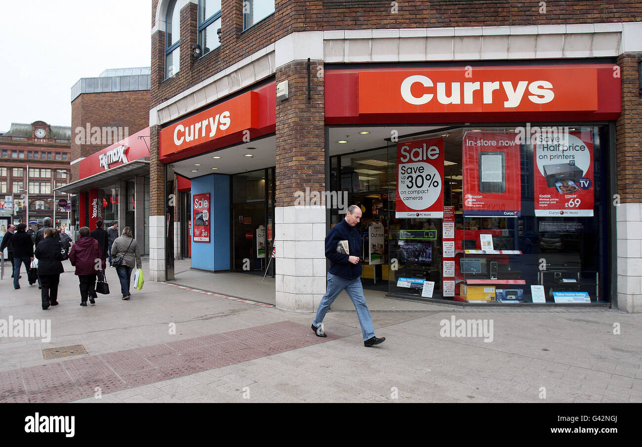 Currys retail store, in high street Belfast, which has replaced Dixons ...