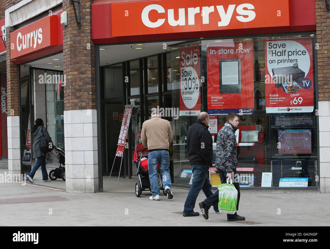 Currys retail store, in high street Belfast, which has replaced Dixons ...