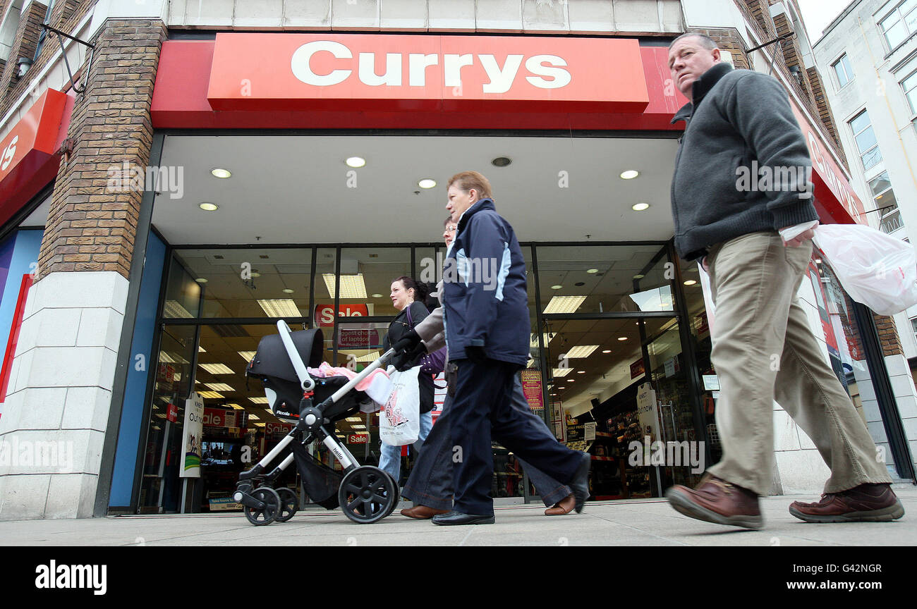 Currys retail store, in high street Belfast, which has replaced Dixons ...