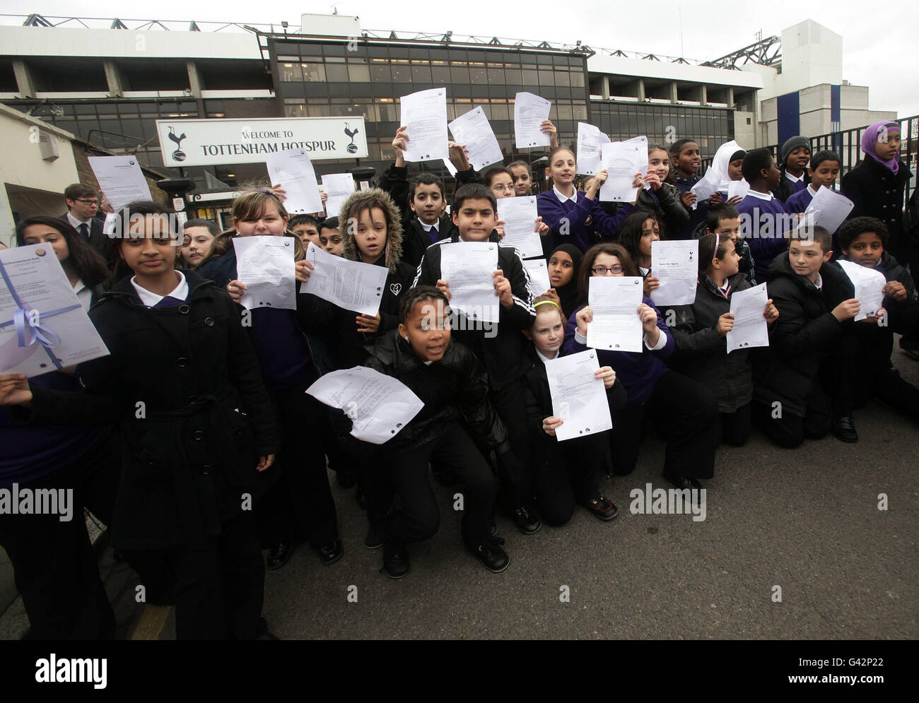Pupils from Year 7 of Northumberland Park Community School, in ...