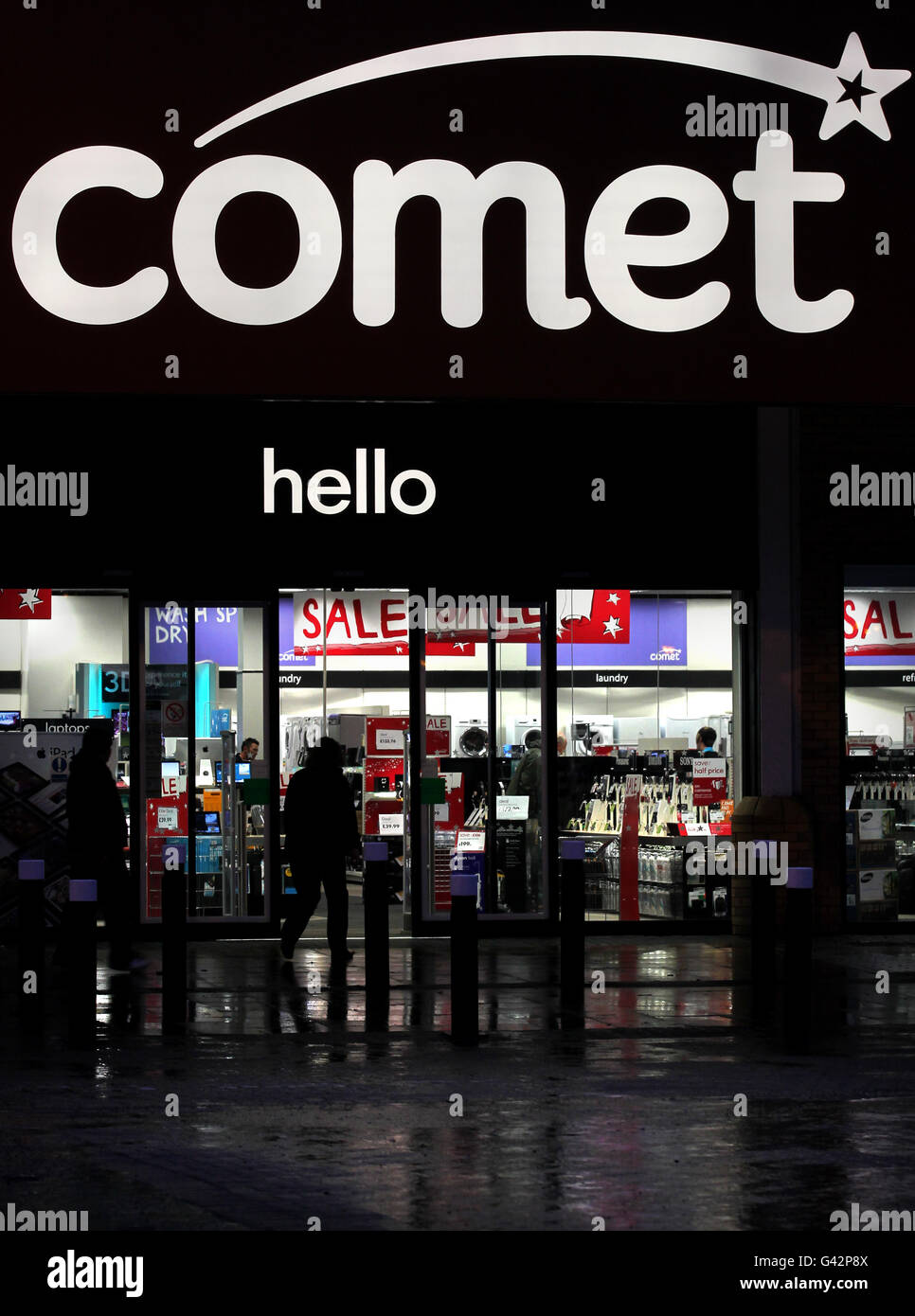 A Comet store in Stirling, after the electrical company announced it is ...