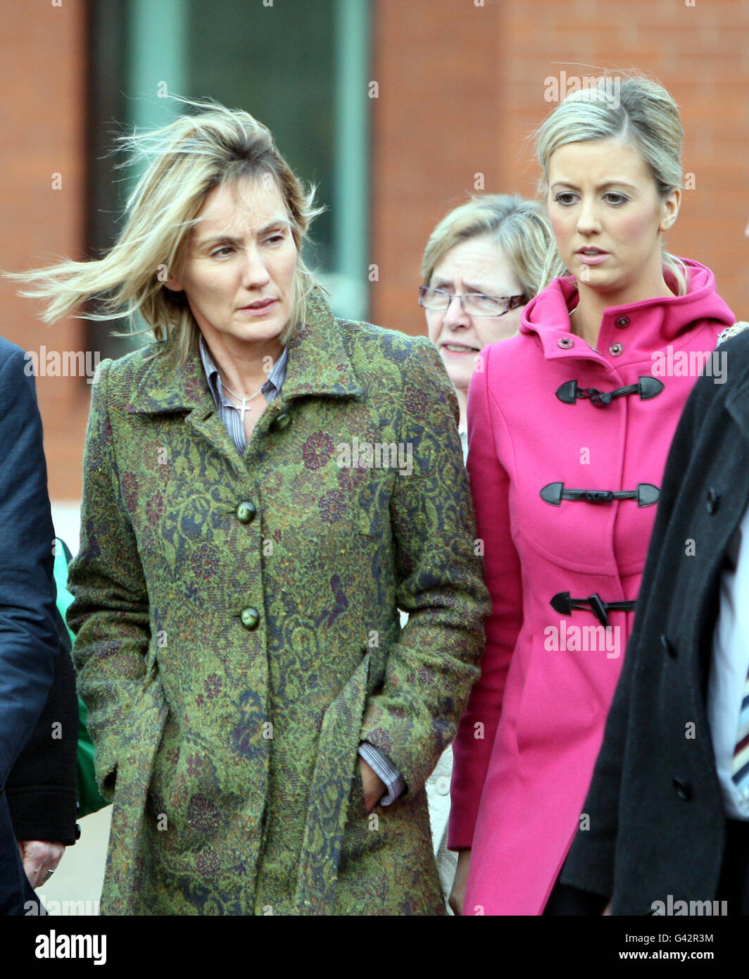 Hazel stewart daughter lisa leave coleraine court hi-res stock ...