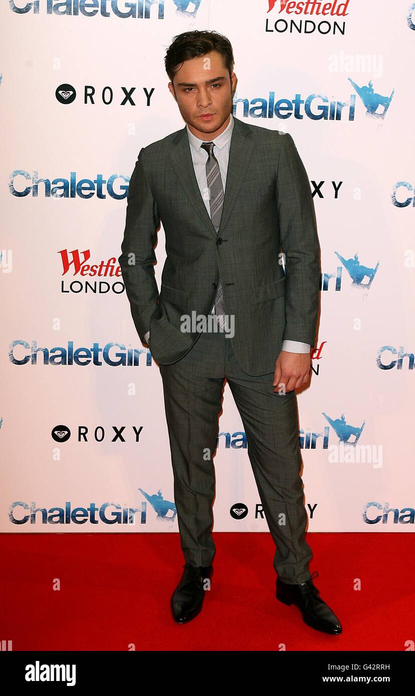 Chalet Girl World Premiere - London Stock Photo - Alamy