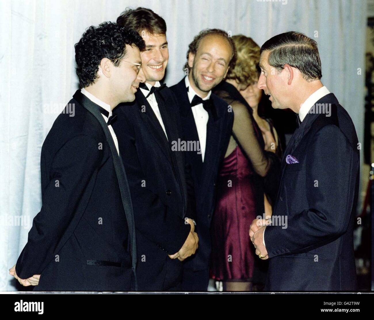 London producers tim bevan 2nd eric fellner 2nd look on hi-res stock ...