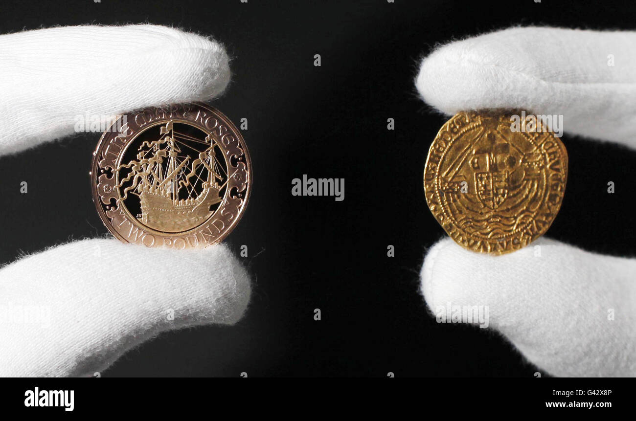 Mary Rose coins Stock Photo - Alamy