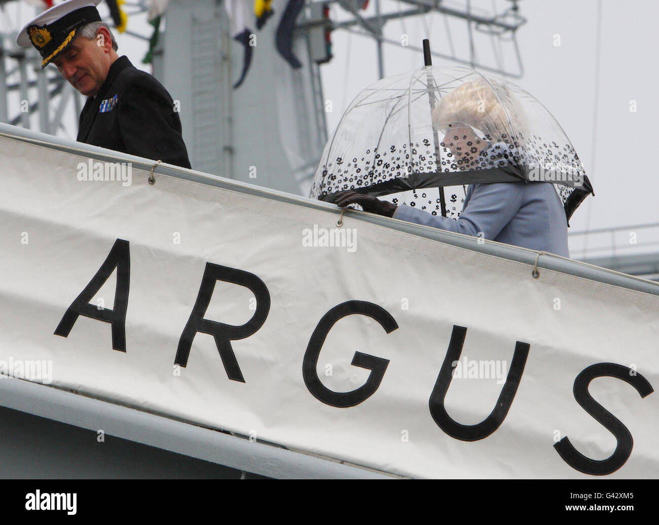 Camilla Meets Hospital Ship Crew High Resolution Stock Photography and ...