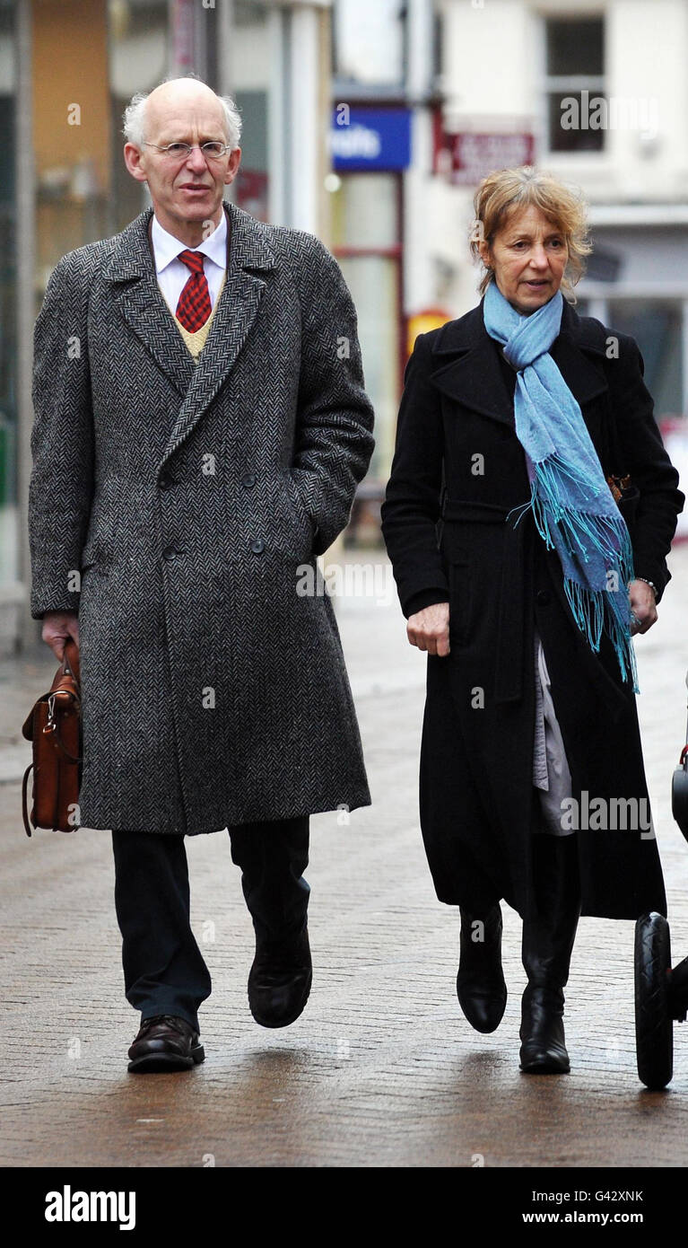 John and Lorna Norgrove outside Trowbridge Coroner's Court where an ...